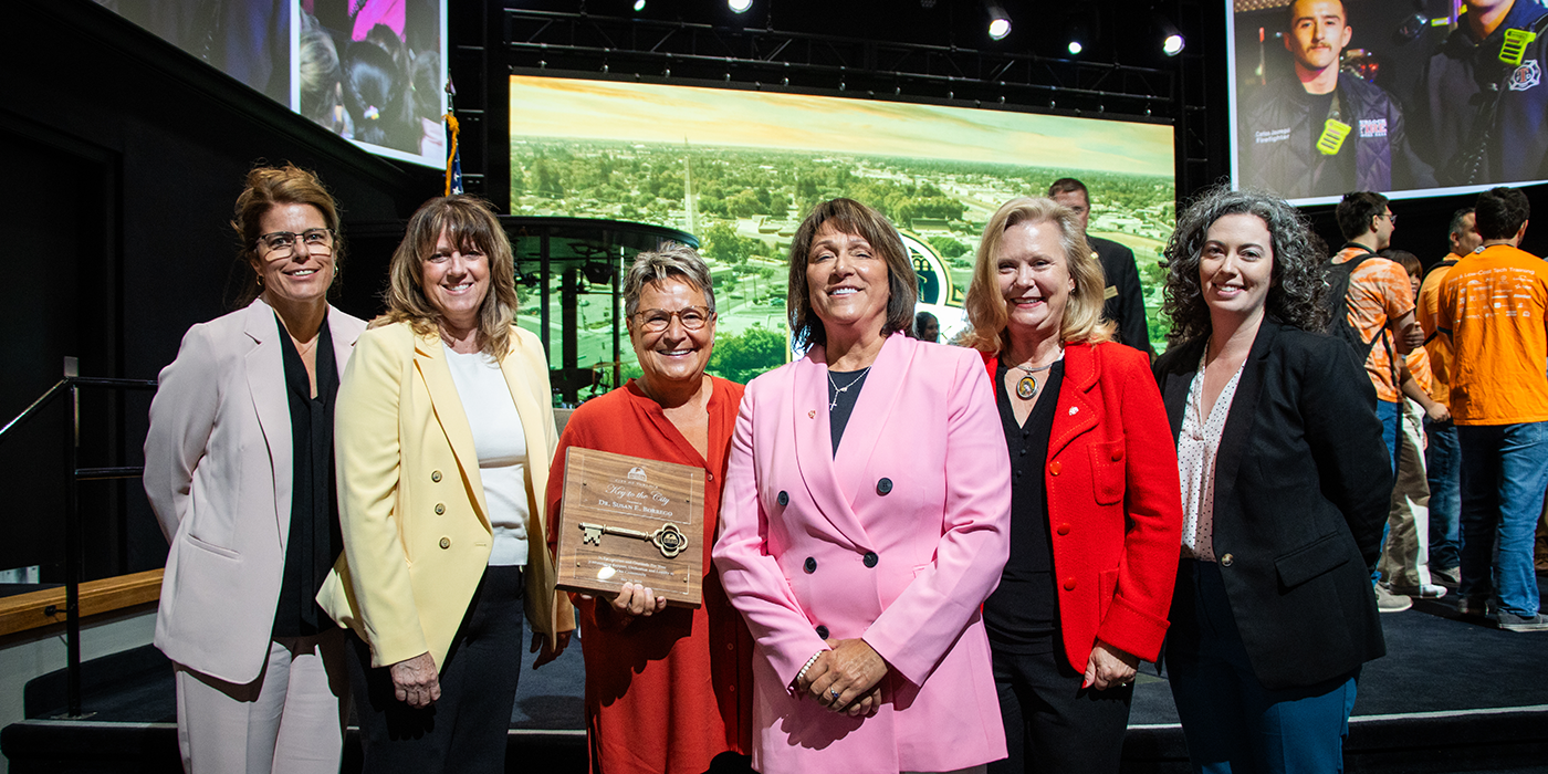 Former Interim President Sue Borrego Receives Key to the City at State ...